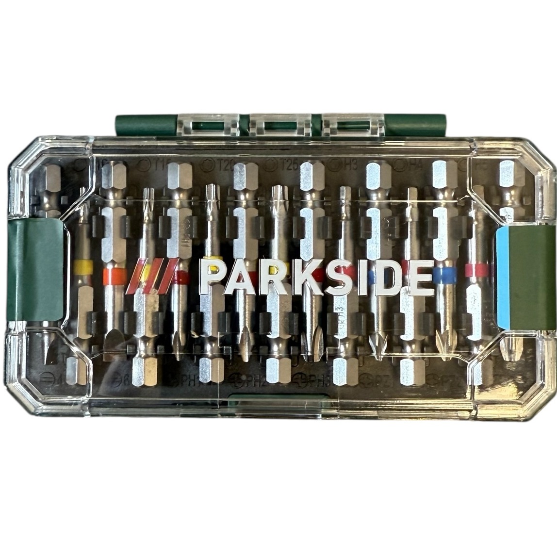 New New: Parkside Colour-Coded Bit Set For Standard Screwdriver (15x ...